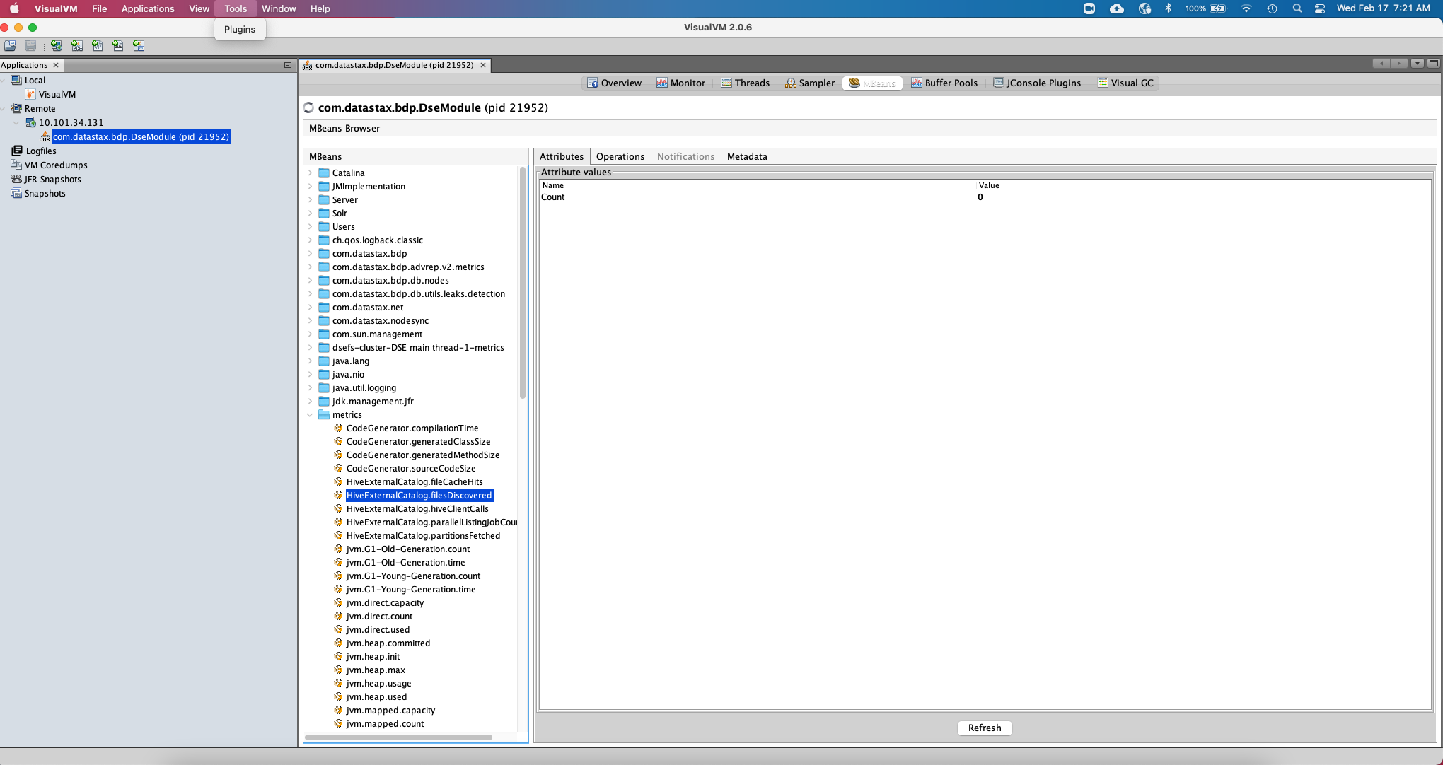 How to expose spark metrics